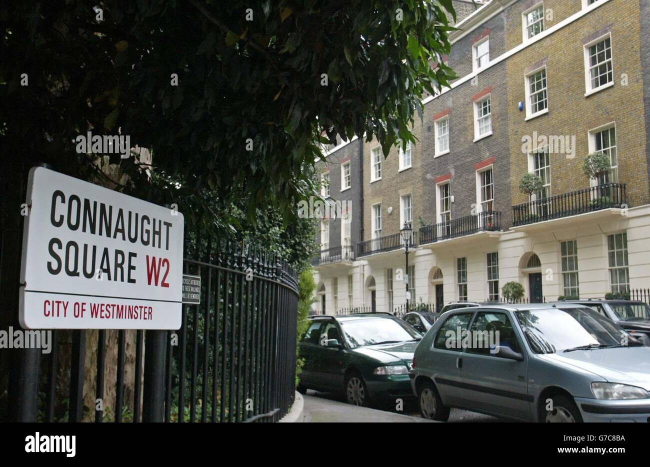 A view of Connought Square in London, where The Blairs have bought a ...