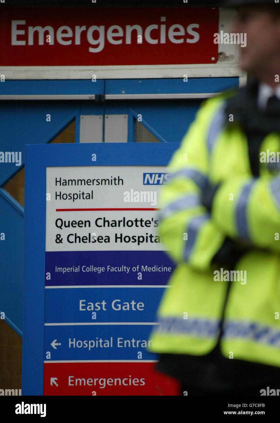 Blair in Hospital for minor heart surgery Stock Photo - Alamy