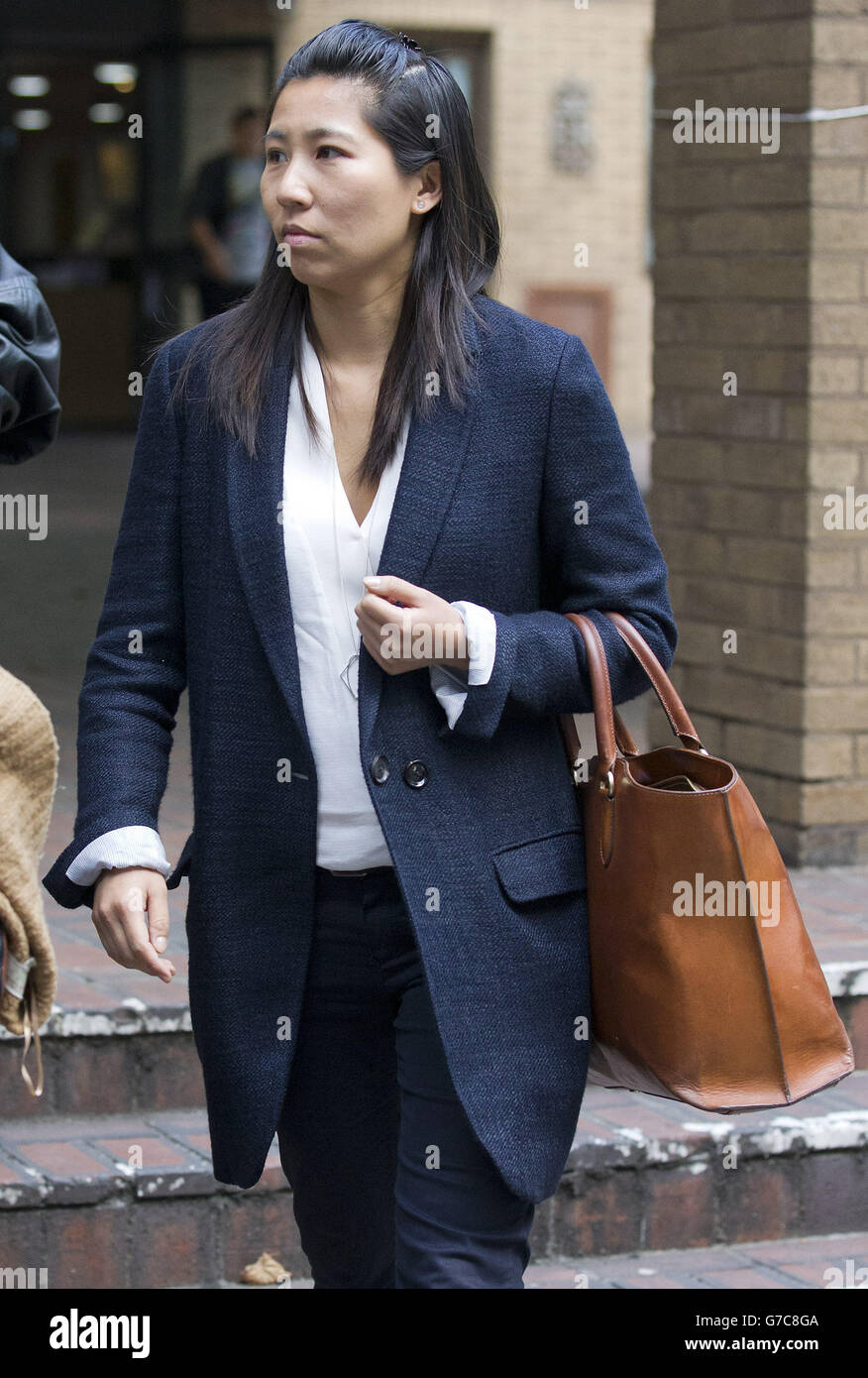 Julie Wong leaves Southwark Crown Court in London after giving evidence ...