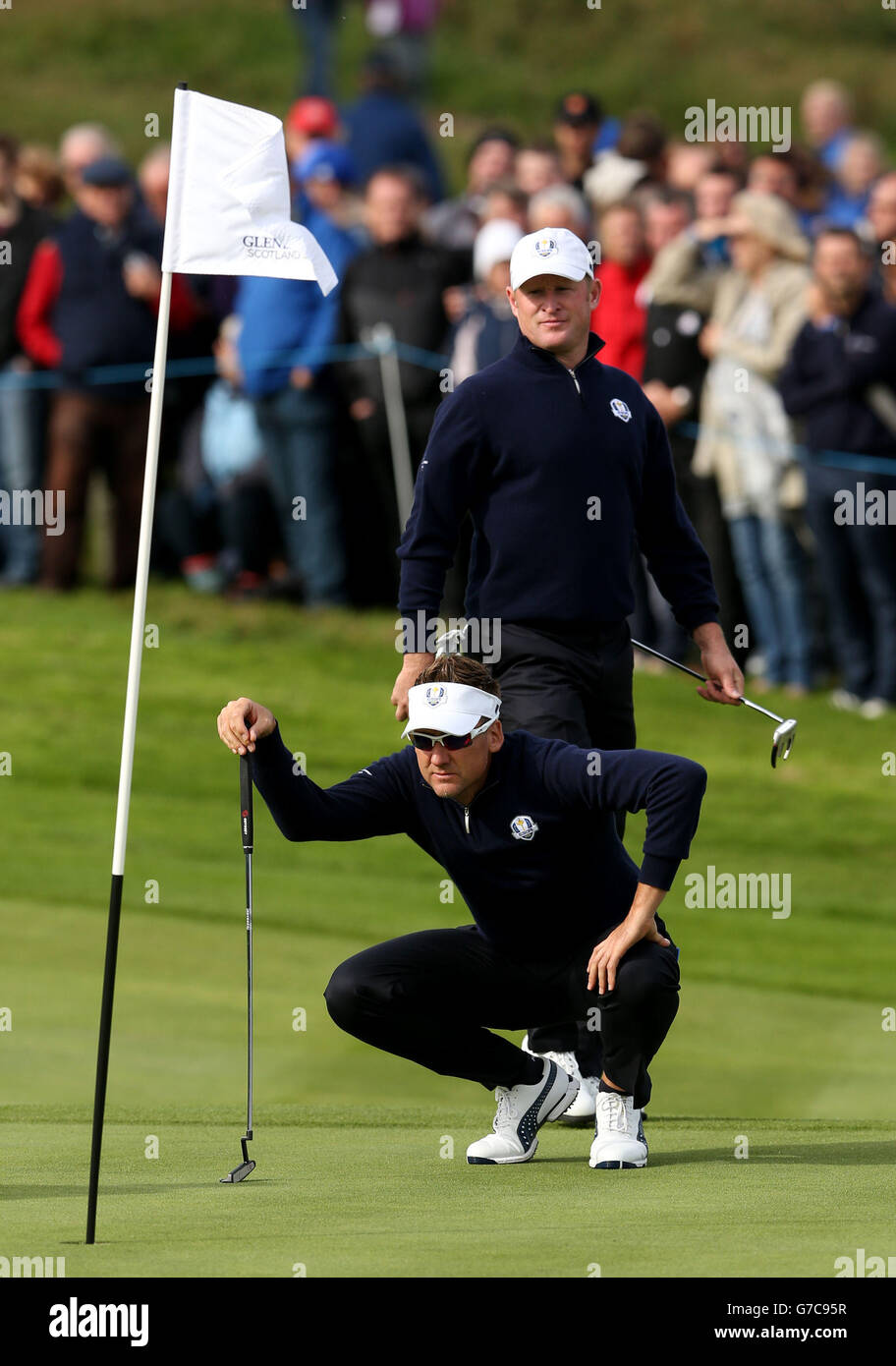 Golf - 40th Ryder Cup - Practice Day Three - Gleneagles. Europe's Ian ...