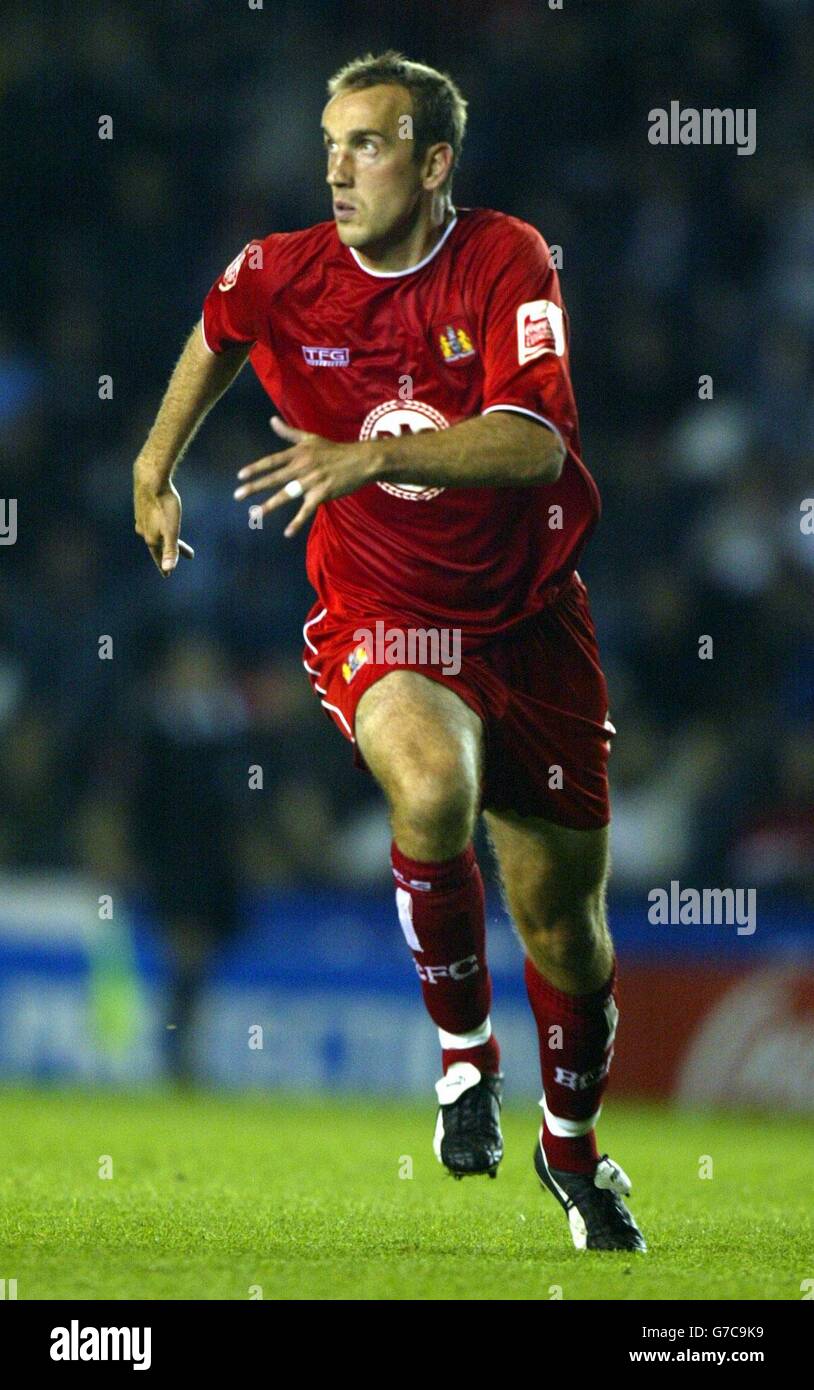 Tony Butler of Bristol City in action during the Carling Cup Round Two ...