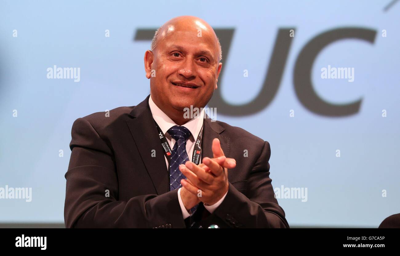 TUC Congress - Liverpool. TUC President, Mohammad Taj during the annual ...