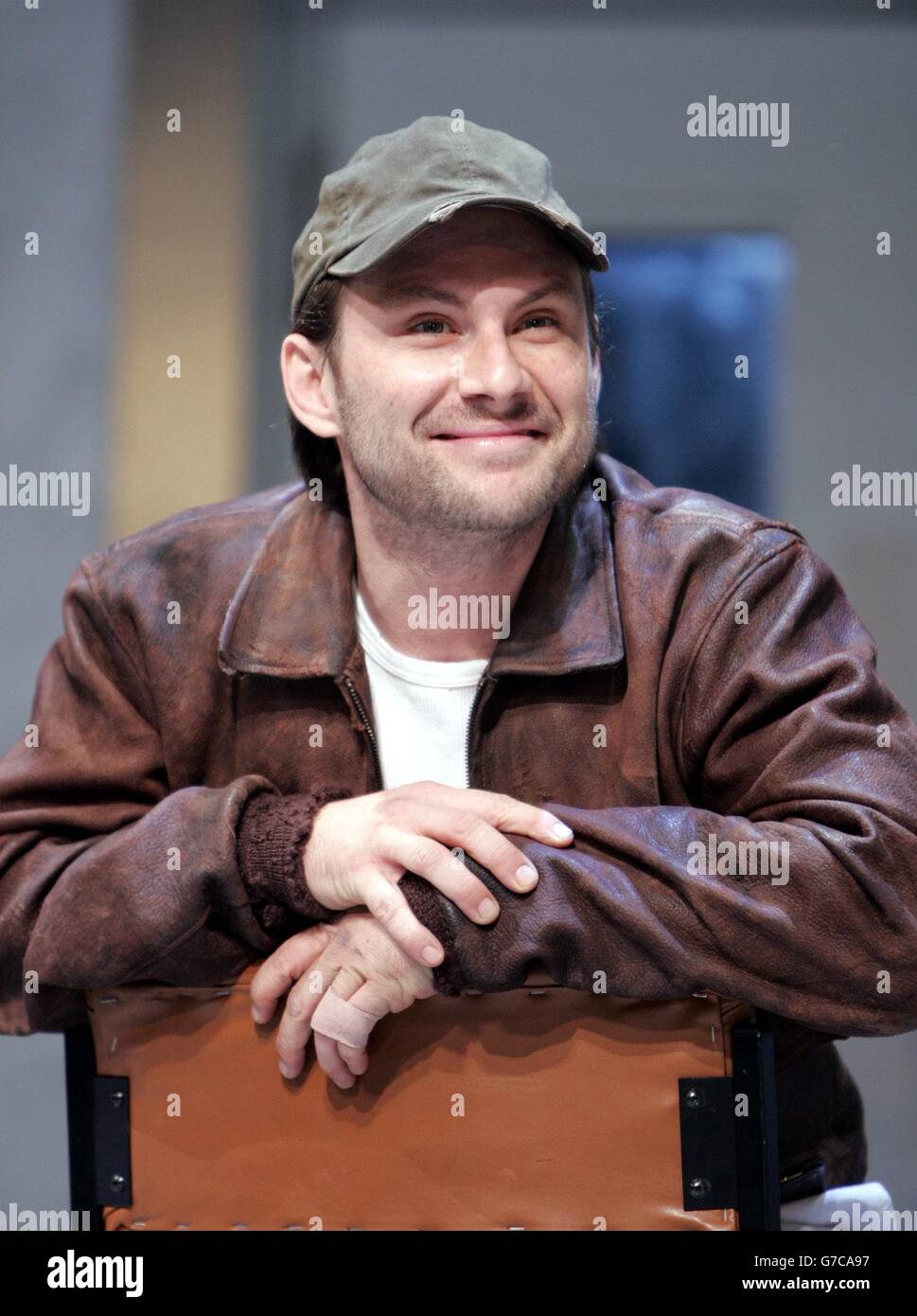 Actor Christian Slater during a photocall for the play 'One Flew Over ...