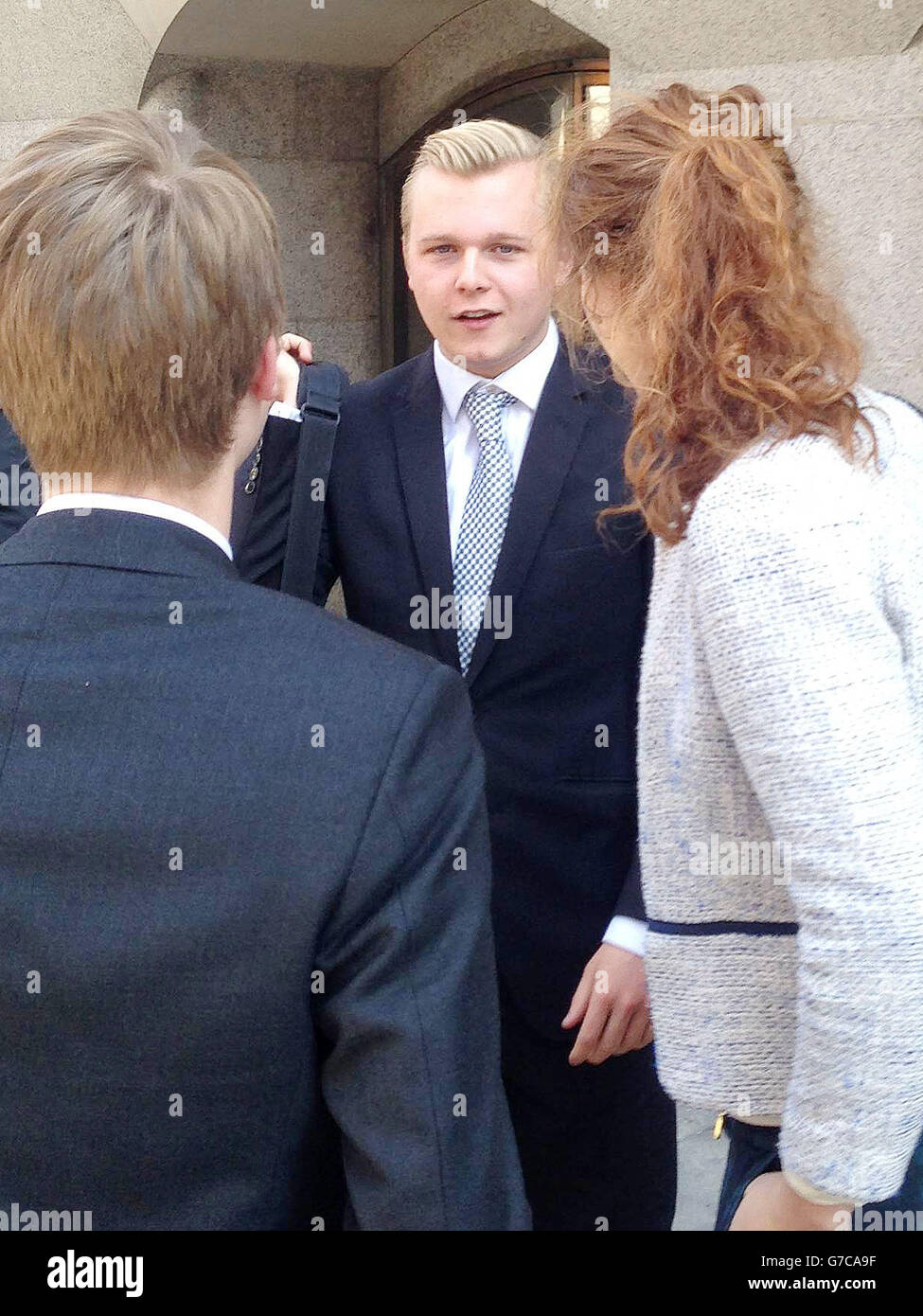 Former public schoolboy Archie Reed, 20, leaves the Old Bailey after he ...