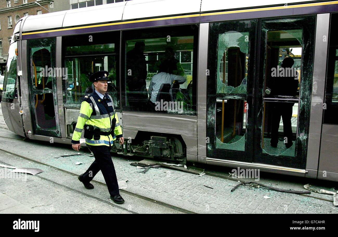 Luas tram dublins light rail tram system hi-res stock photography and ...