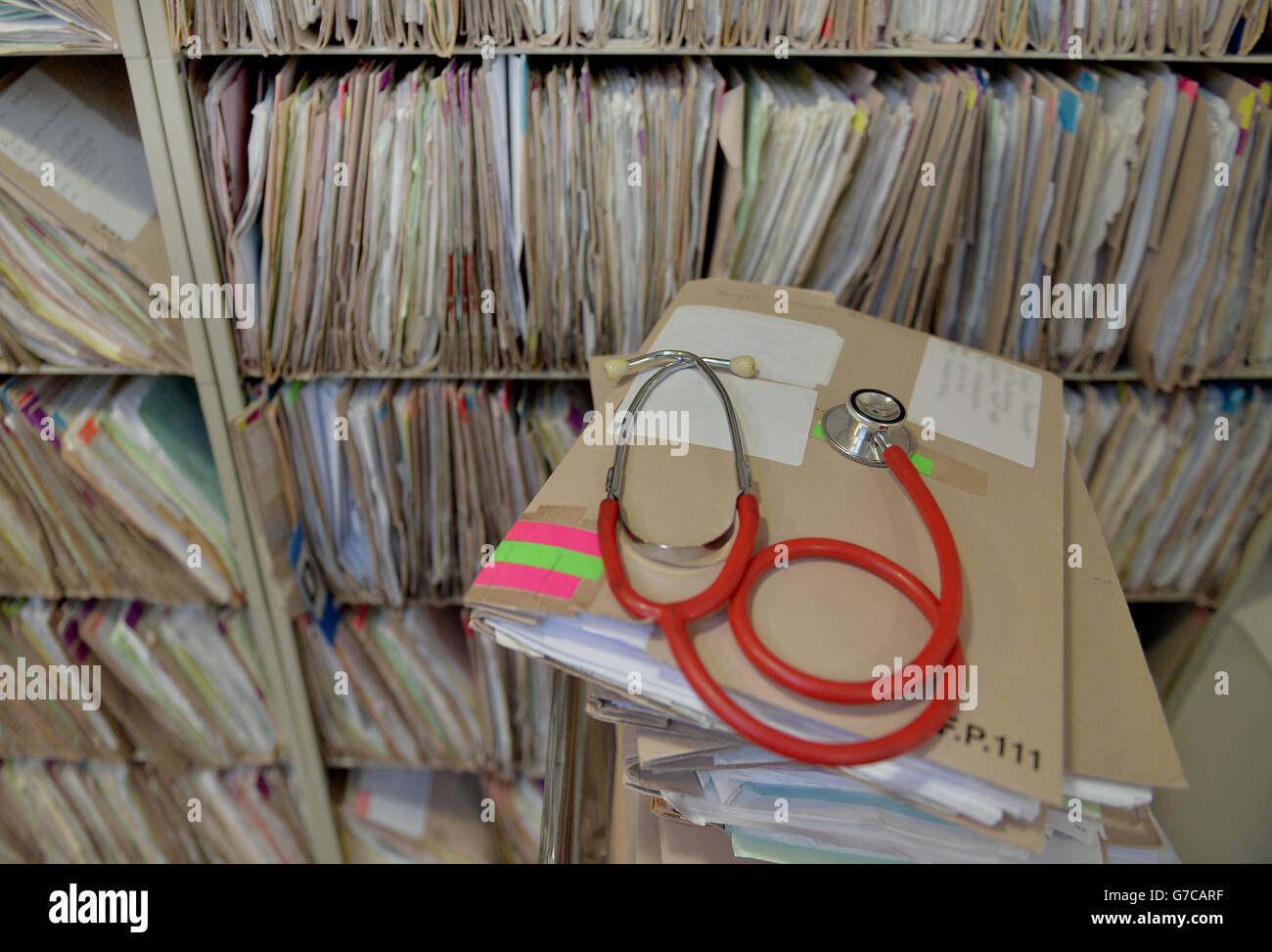 Medical files gp surgery hi-res stock photography and images - Alamy