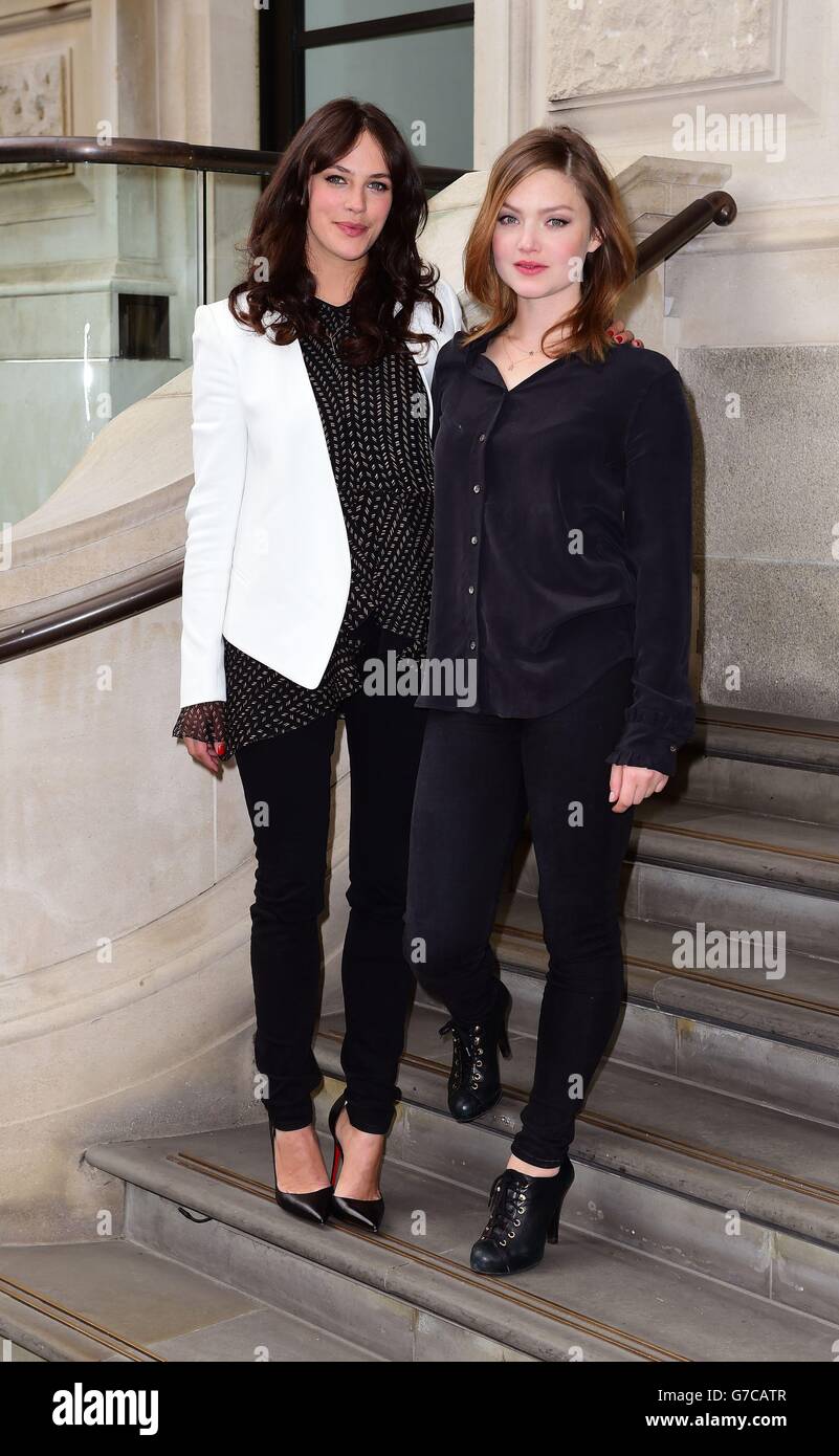 Jessica Brown Findlay (left) and Holliday Grainger attending a ...