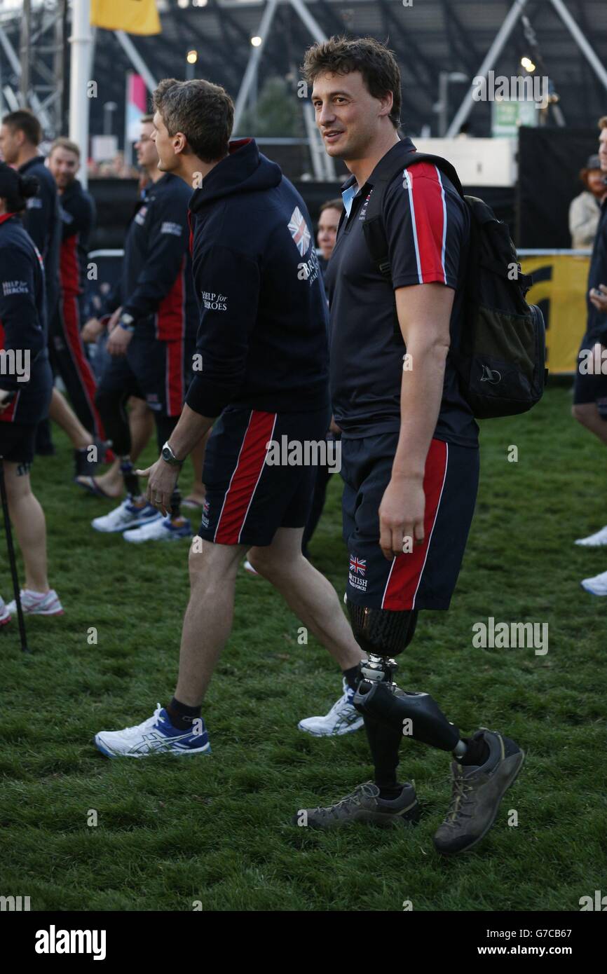 Members of the British team during the opening ceremony of the Invictus ...