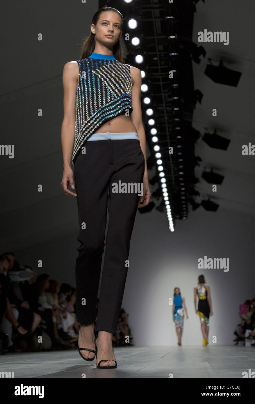 Models on the catwalk during the David Koma catwalk show at the ...