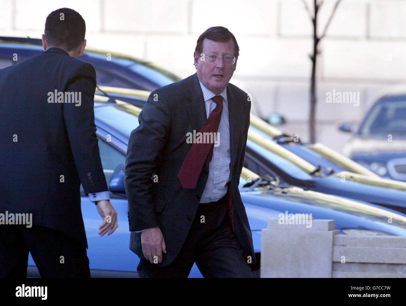 David Trimble Leader of the Ulster Unionist Party, arrives at Stormont ...
