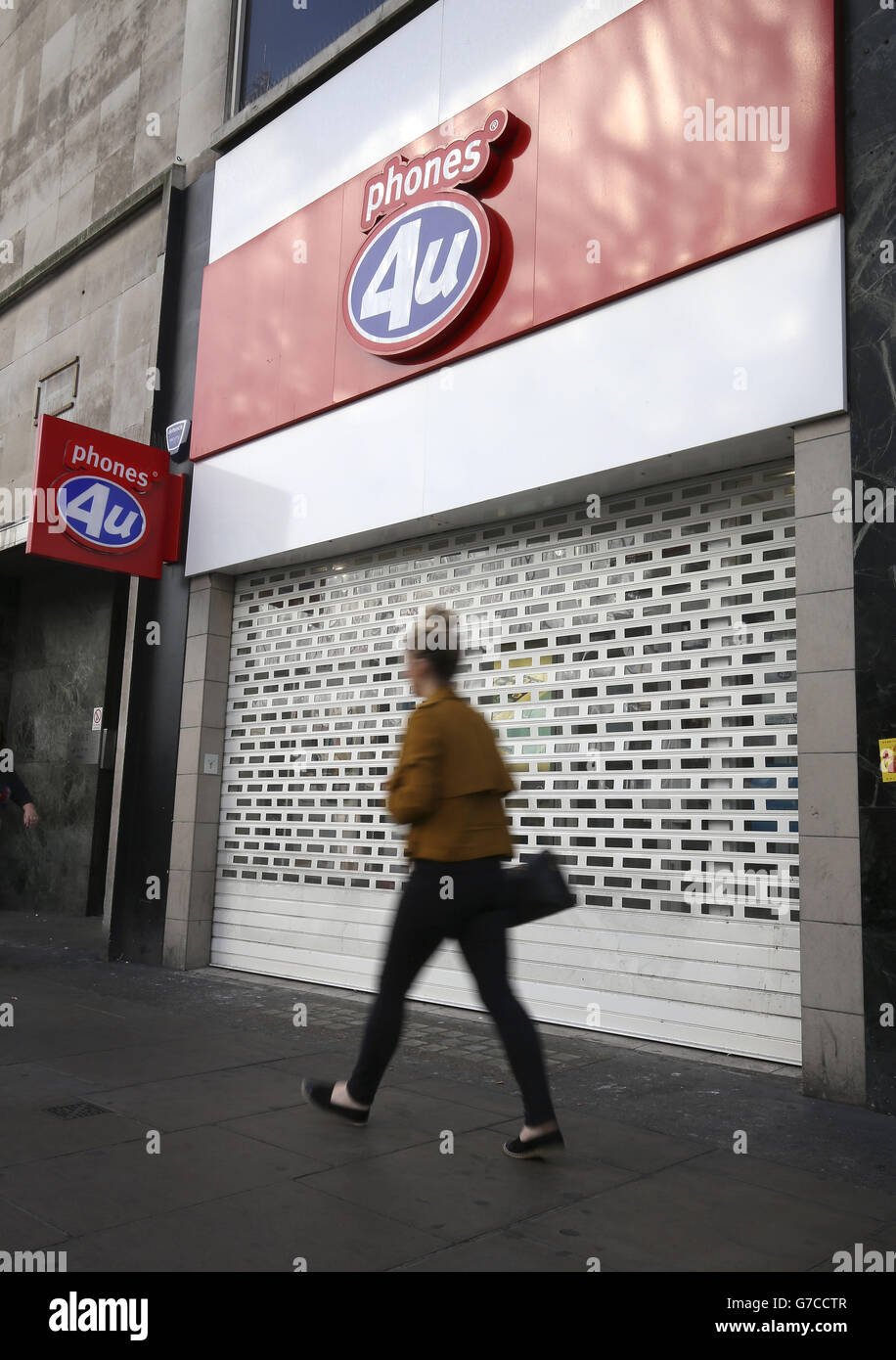 Phones 4U in administration Stock Photo - Alamy