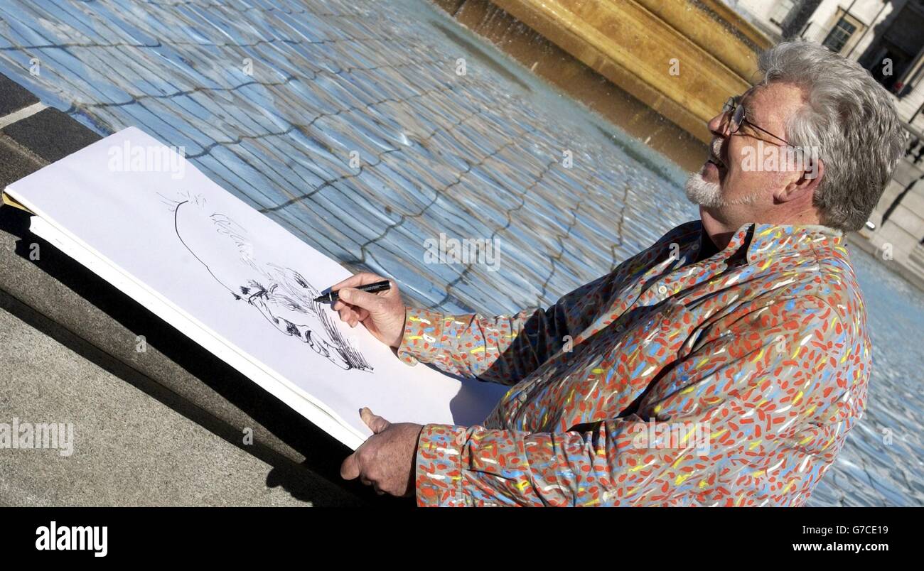 Artist rolf harris photocall launch worlds biggest free art party hi ...