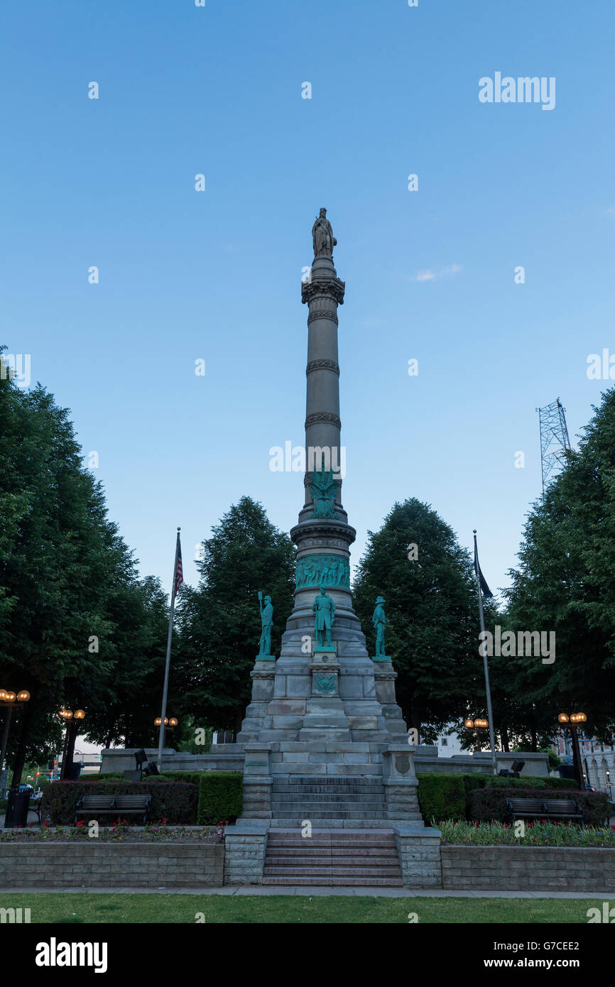Soldiers and sailors monument on Lafayette square in Buffalo, New York ...
