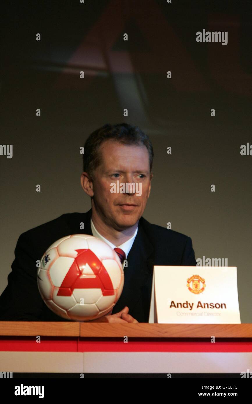 Manchester United's commercial director Andy Anson during the ...