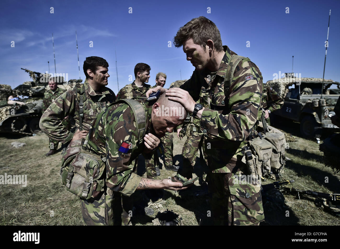 Exercise Prarie Storm Stock Photo - Alamy
