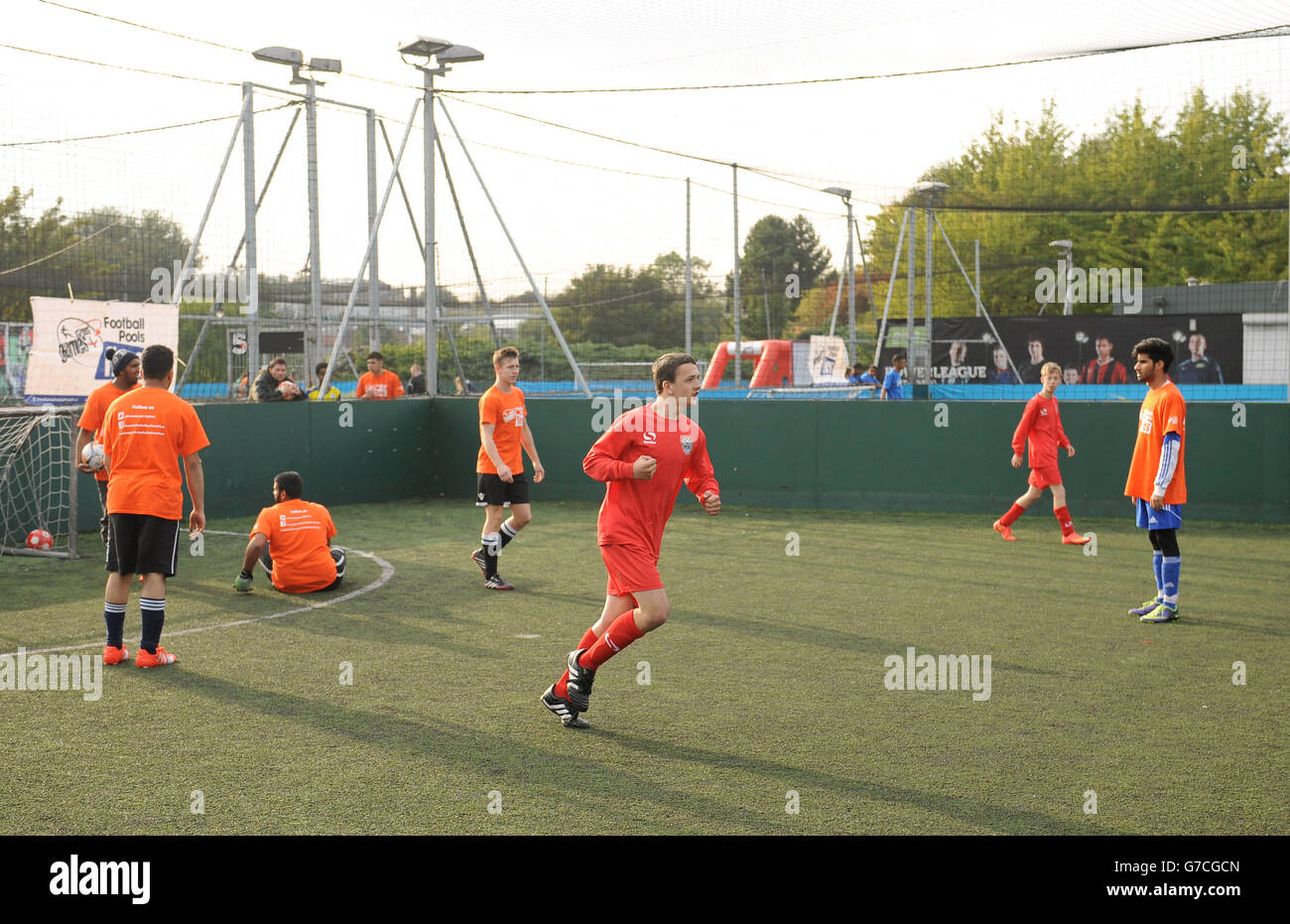 Sport - StreetGames Football Pools Fives - Leeds. Competitors in action ...