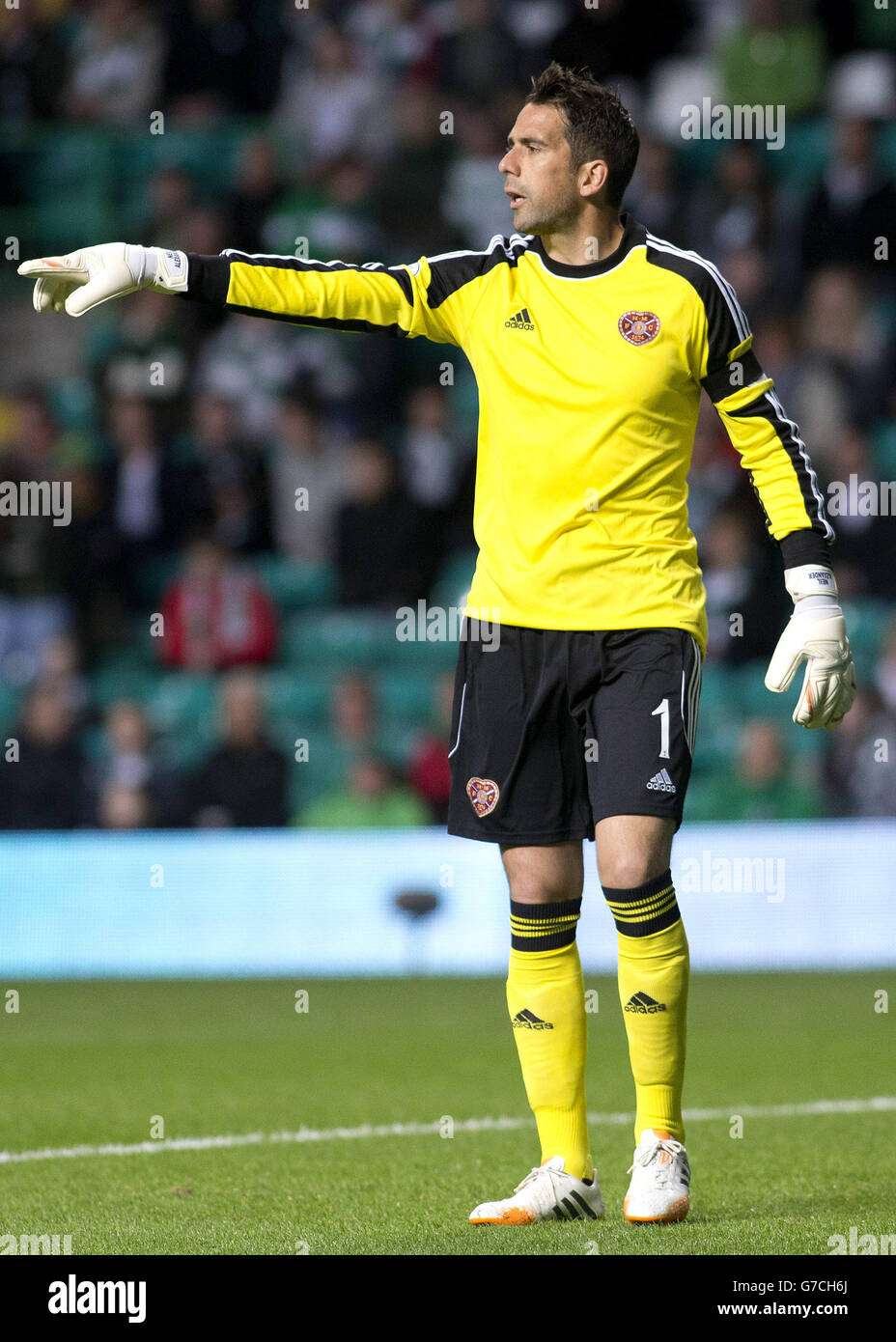 Hearts goal keeper Neil Alexander in action during the Scottish League ...