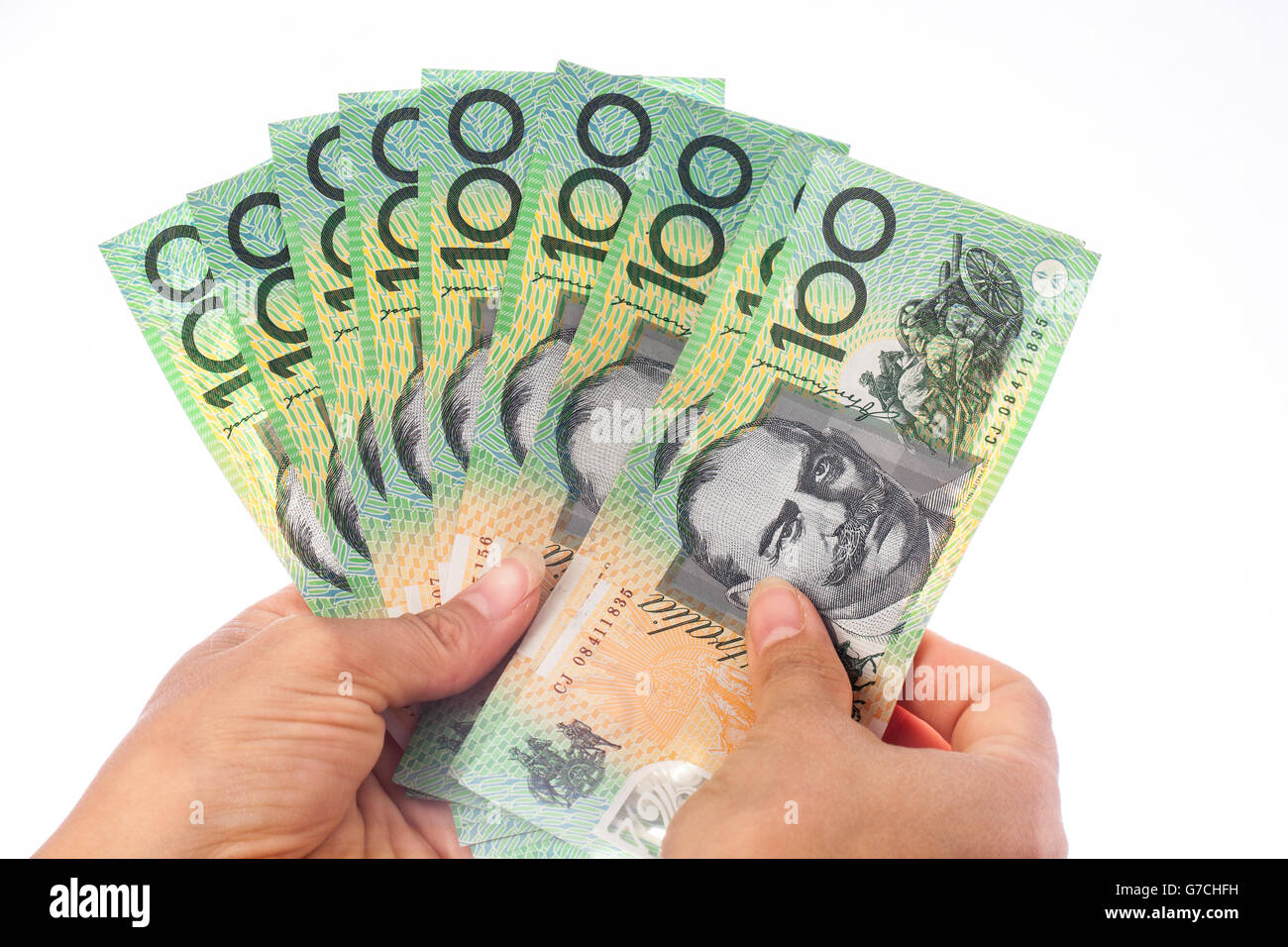 Australian 100 dollar note hi-res stock photography and images - Alamy