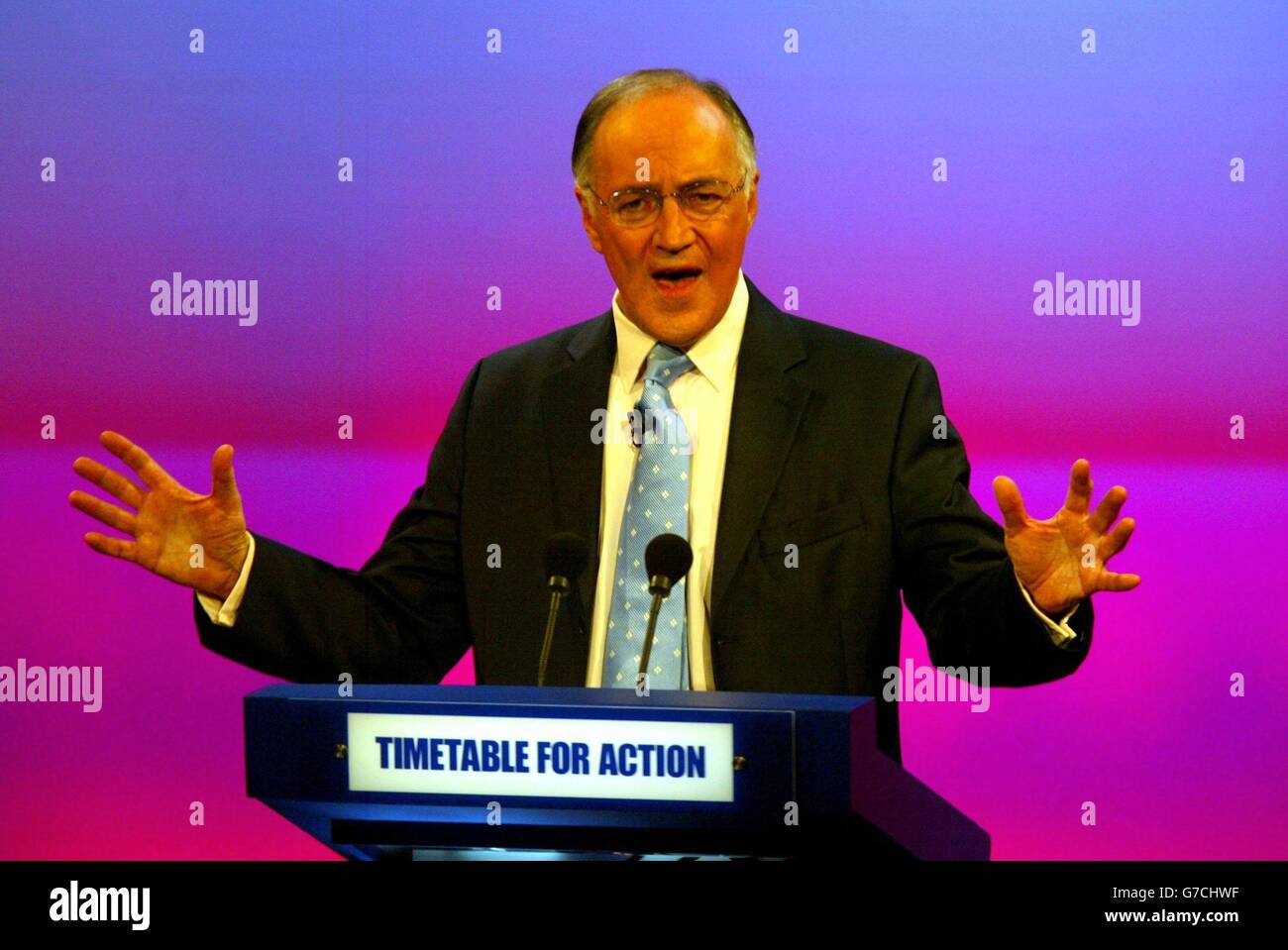 Michael Howard Conservative Party Conference Stock Photo - Alamy