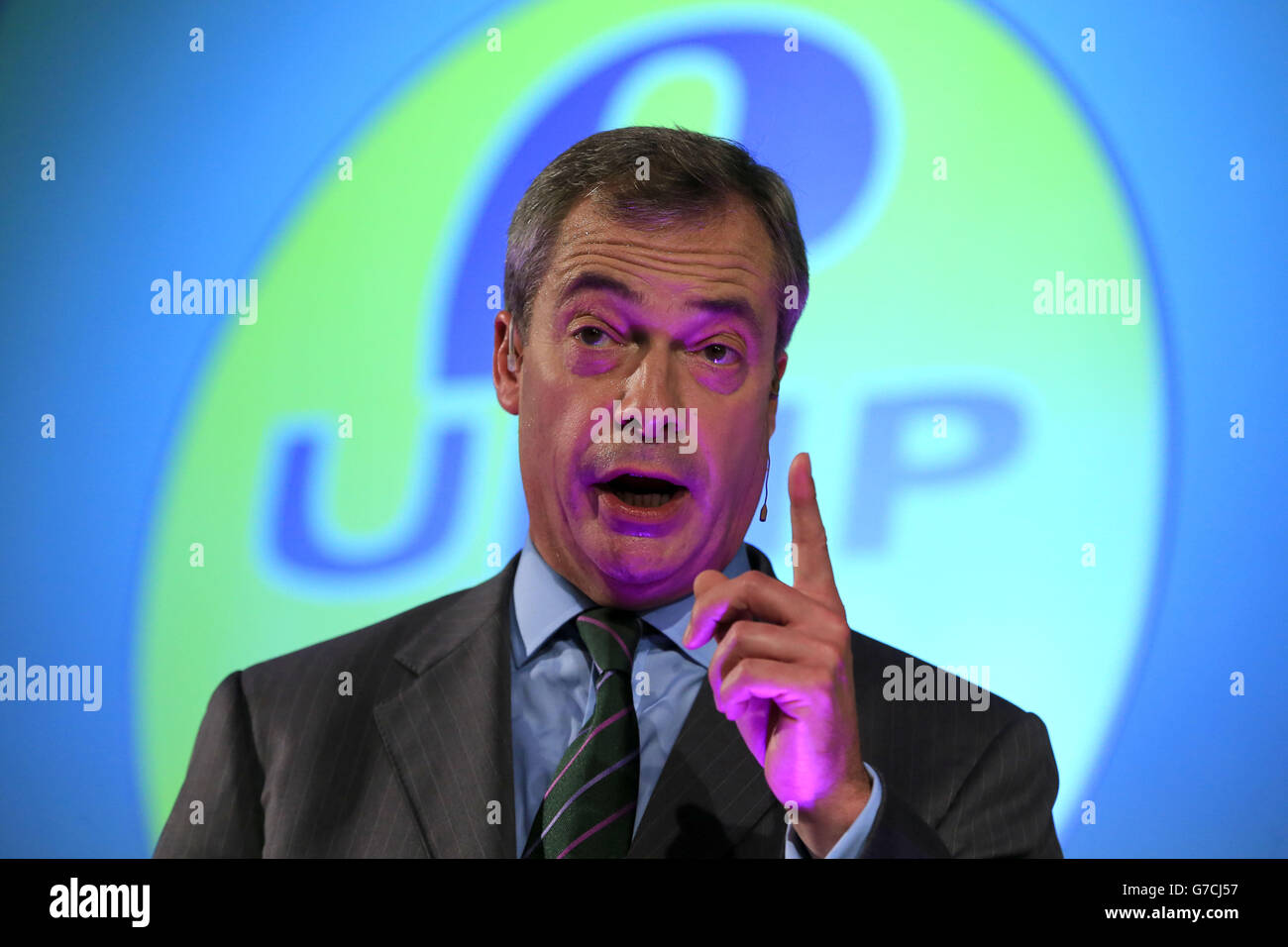 Delivers during the ukip annual conference at doncaster racecourse hi ...