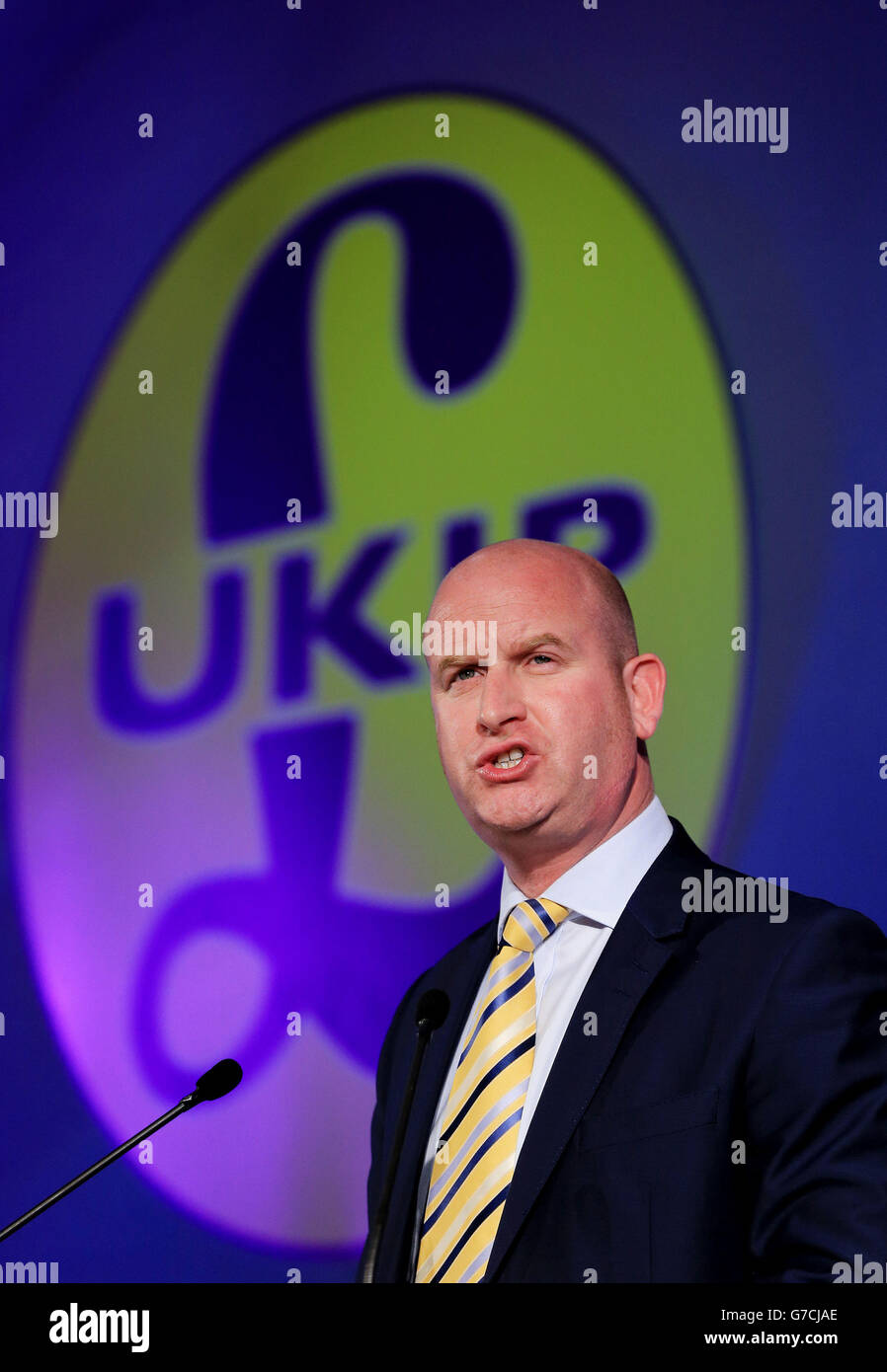 Delivers during the ukip annual conference at doncaster racecourse hi ...