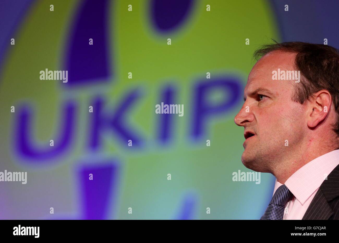 Delivers during the ukip annual conference at doncaster racecourse hi ...