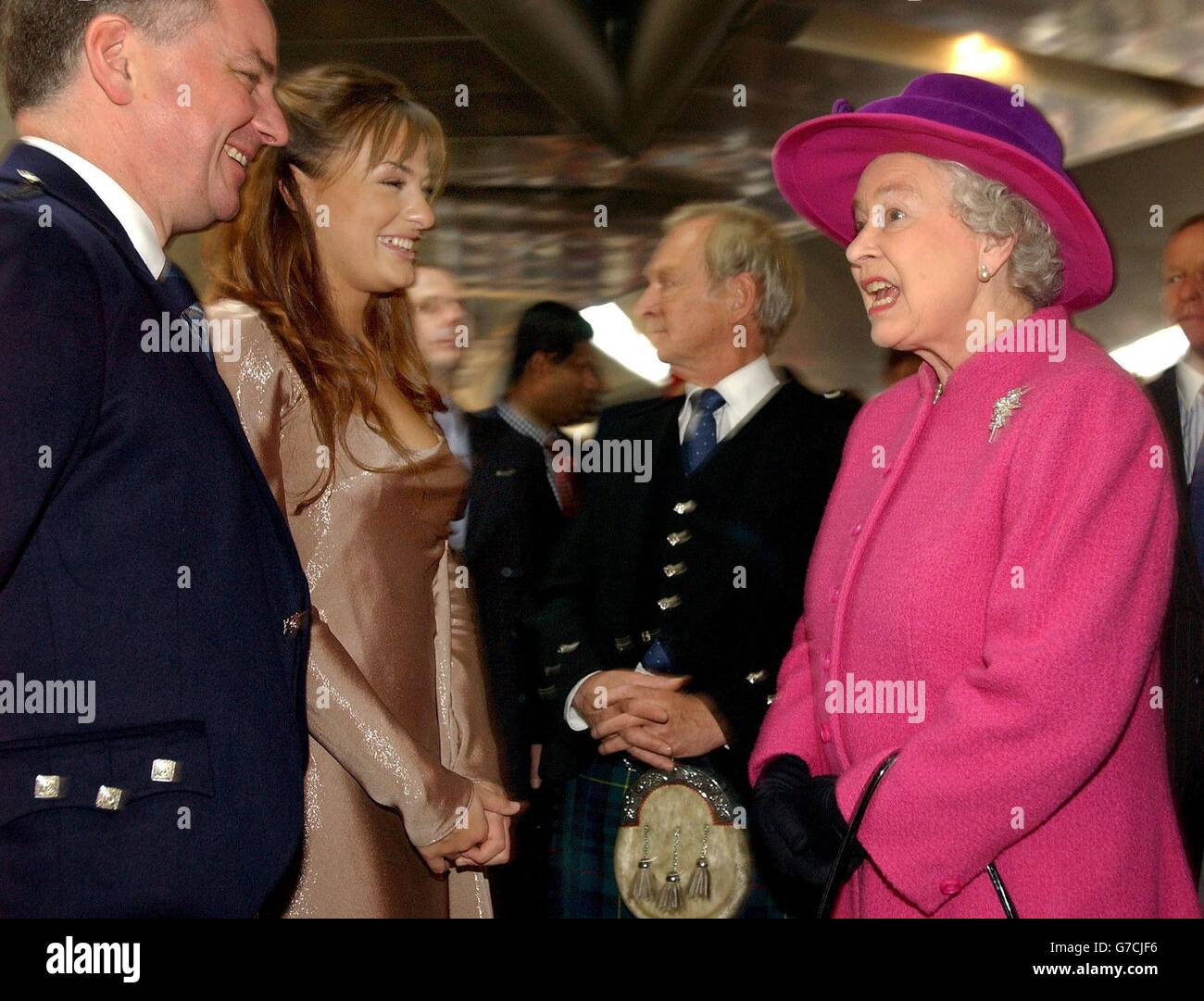 Queen Scottish Parliament Stock Photo - Alamy