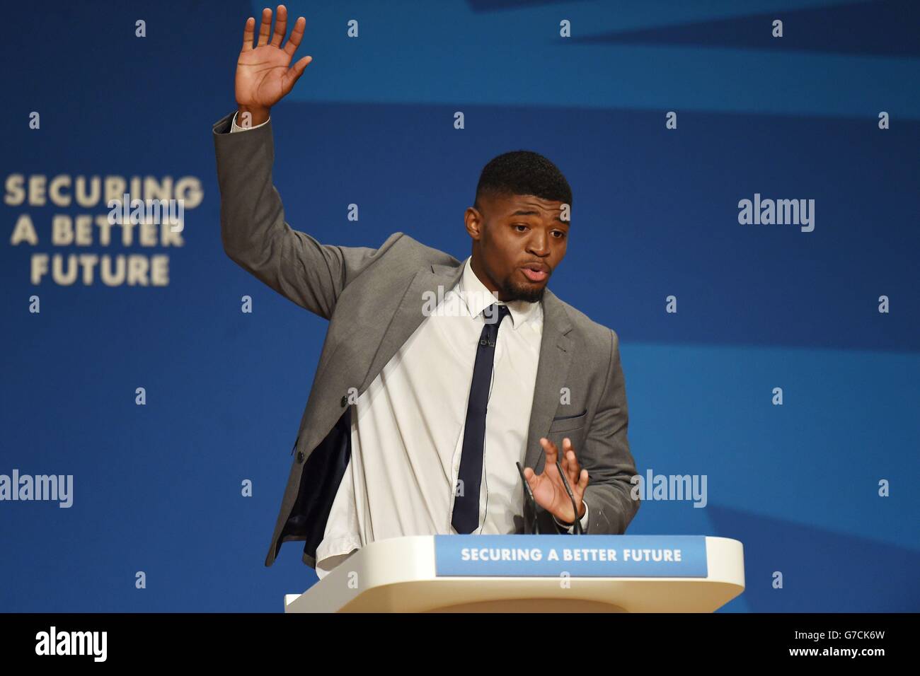 Warwick University student Alexander Paul during his speech to ...
