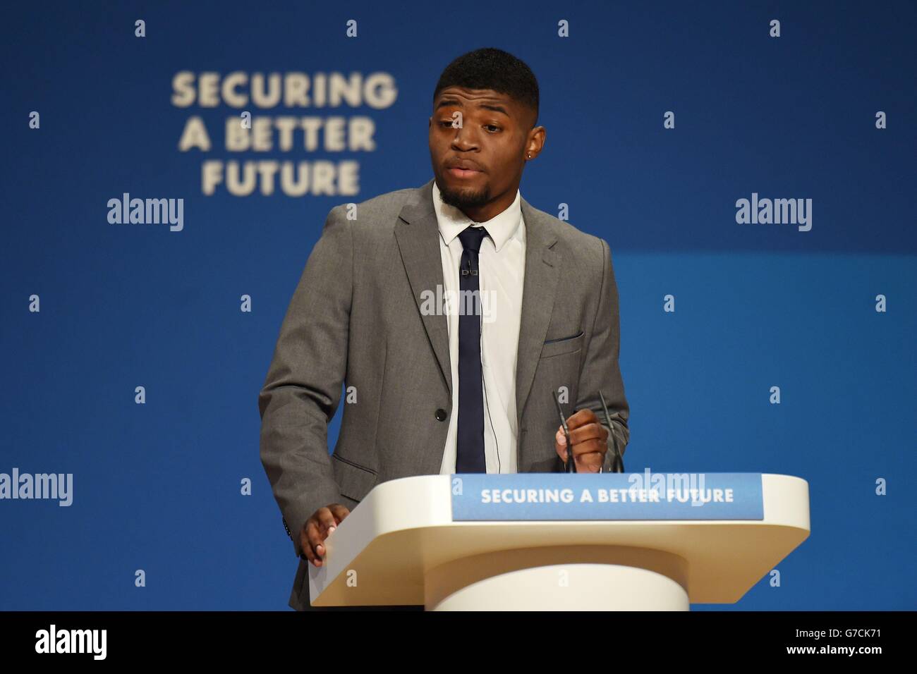 Warwick University student Alexander Paul during his speech to ...