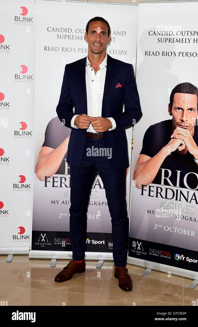 Rio ferdinand book launch london hi-res stock photography and images ...
