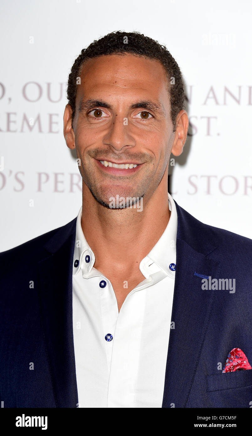 Rio Ferdinand book launch - London. Rio Ferdinand attending the launch ...