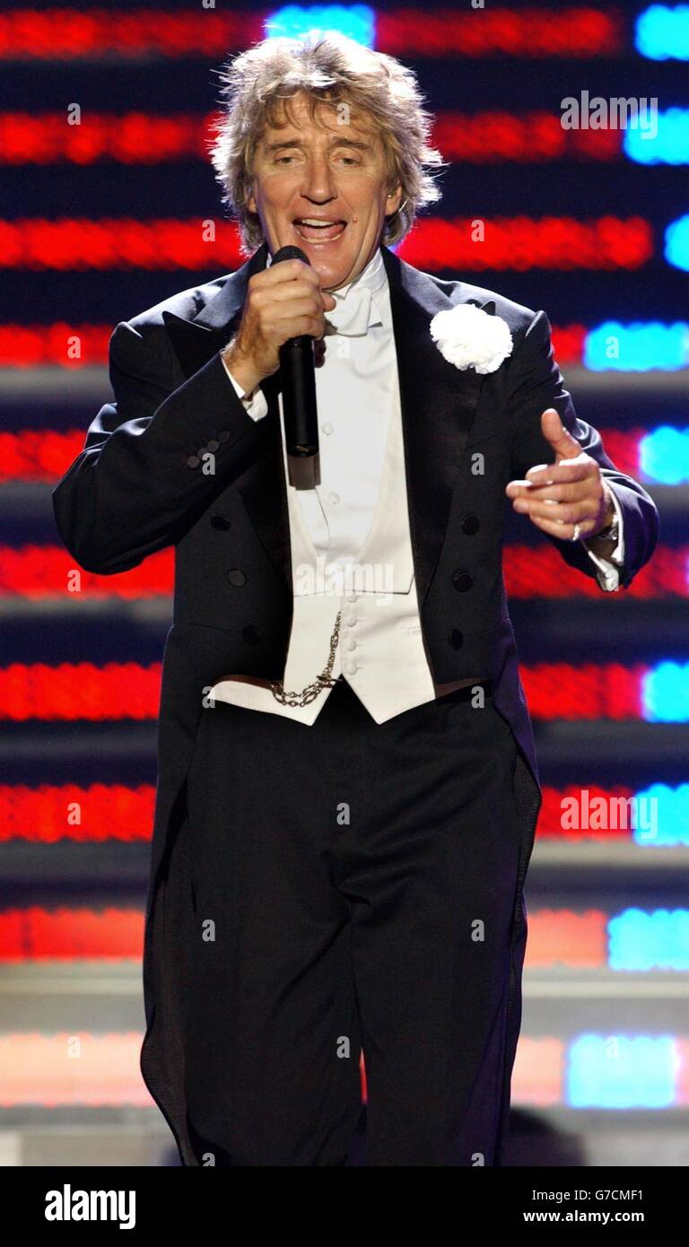 Singer Rod Stewart performs live onstage during his 'One Night With Rod ...