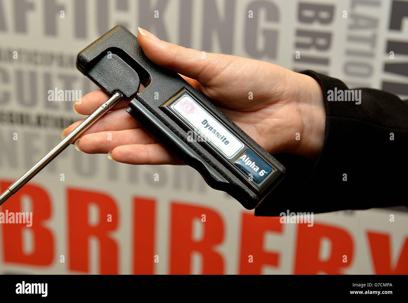 An Alpha Six fake bomb detector which was sold by husband and wife team ...