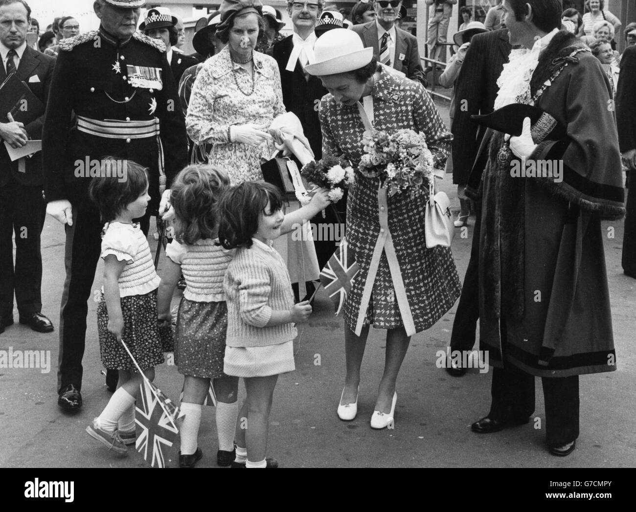 Royalty - Queen Elizabeth II - Truro, Cornwall Stock Photo - Alamy