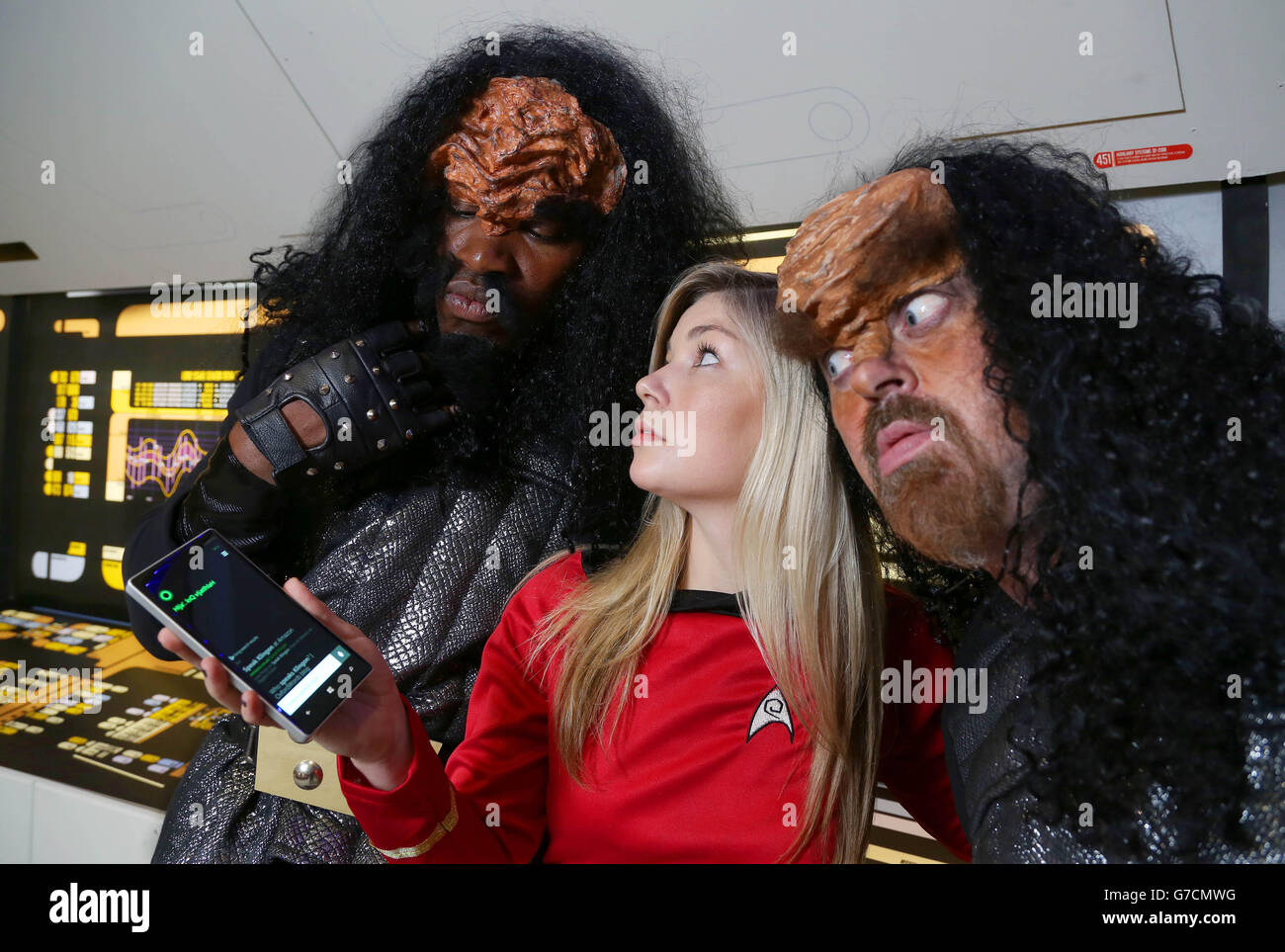 Cortana at Destination Star Trek event Stock Photo - Alamy