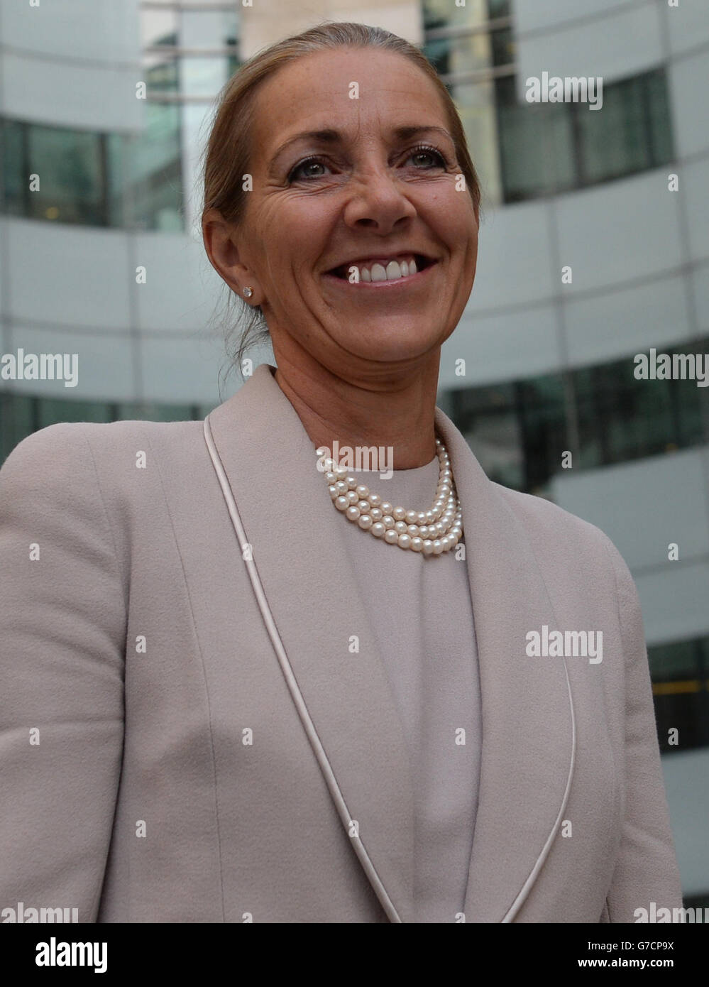 Rona Fairhead, the newly appointed Chairman of the BBC Trust arrives at the BBC's New ...