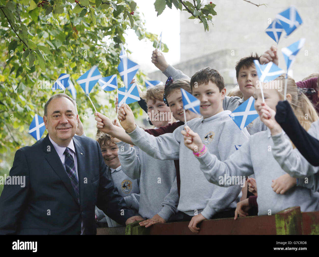 School children at strichen primary school in strichen hi-res stock ...