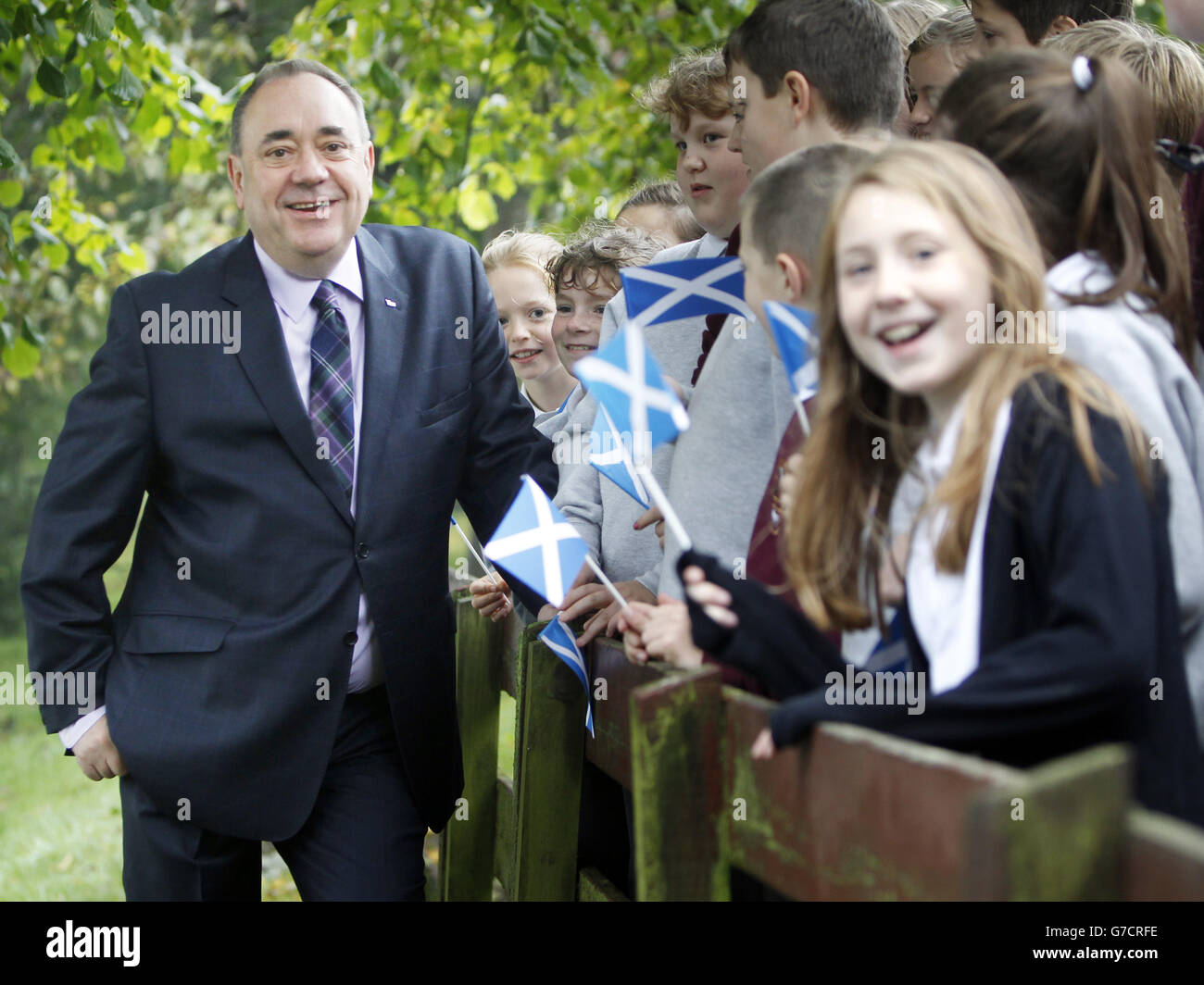 School children at strichen primary school in strichen hi-res stock ...