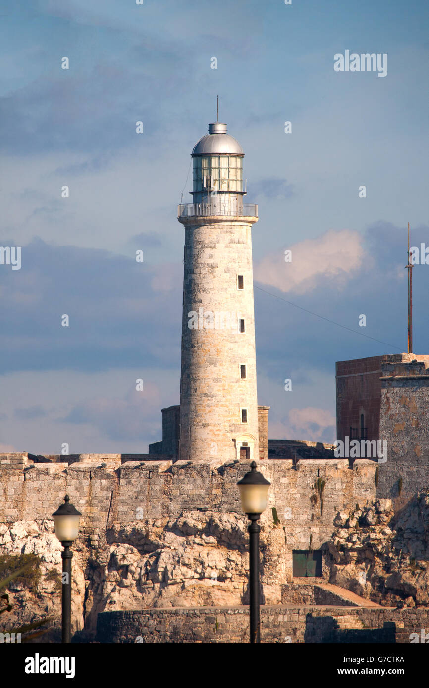 Morro lighthouse in Havana Bay entrance Stock Photo - Alamy