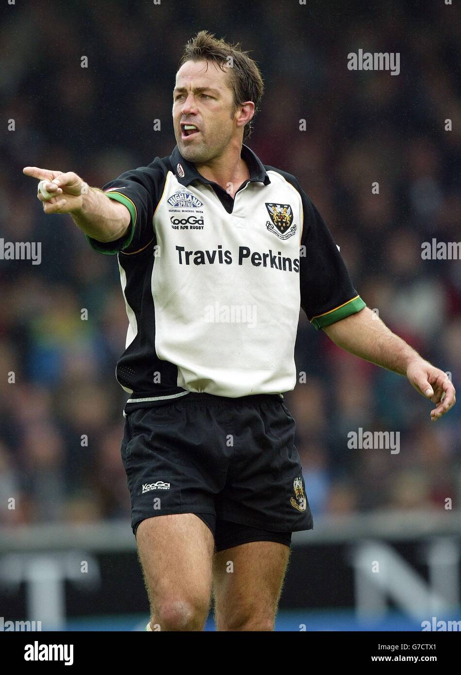 Corne Krige of Northampton during the Zurich Premiership match with ...