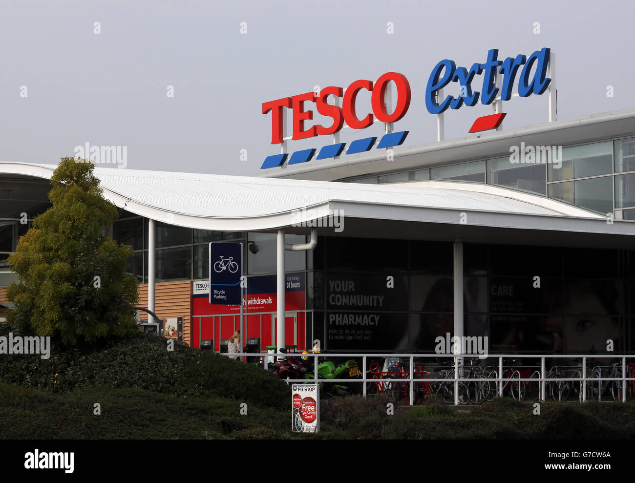 Tesco profit report Stock Photo - Alamy