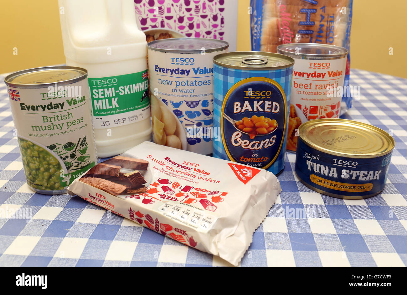 Tesco profit report. 250 million Stock Photo - Alamy
