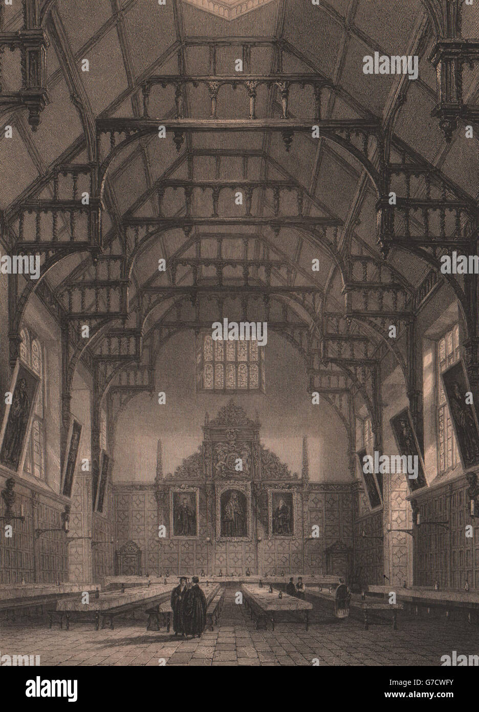 Trinity college interior hall hi-res stock photography and images - Alamy