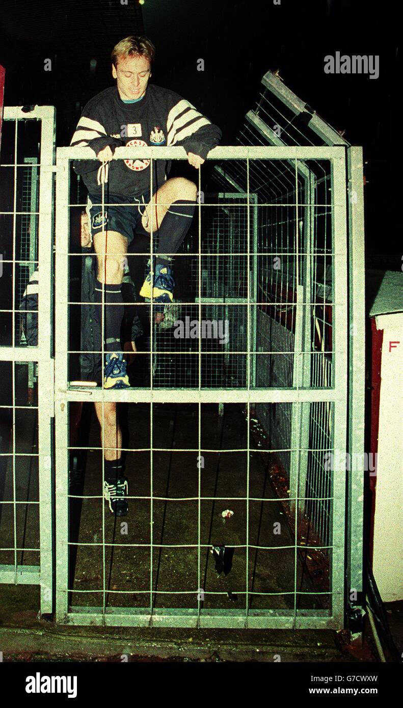 Newcastle United Training. John Beresford (Newcastle Stock Photo - Alamy