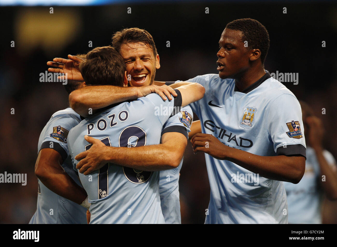 Manchester City's Jose Pozo celebrates scoring against Sheffield ...