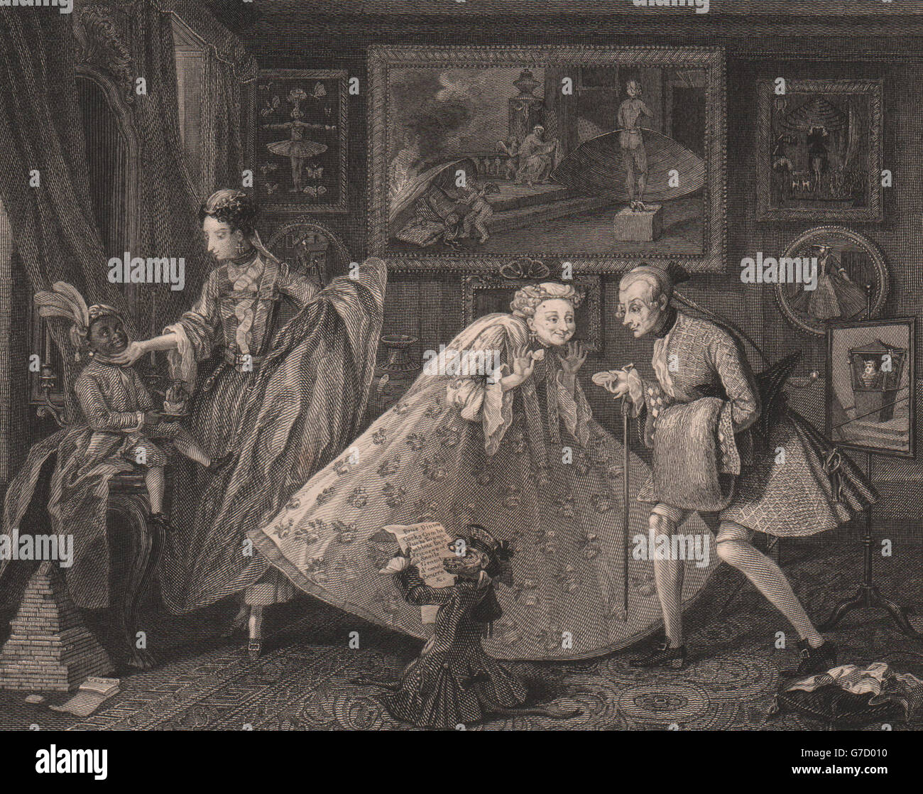 Taste in the high life william hogarth hi-res stock photography and ...