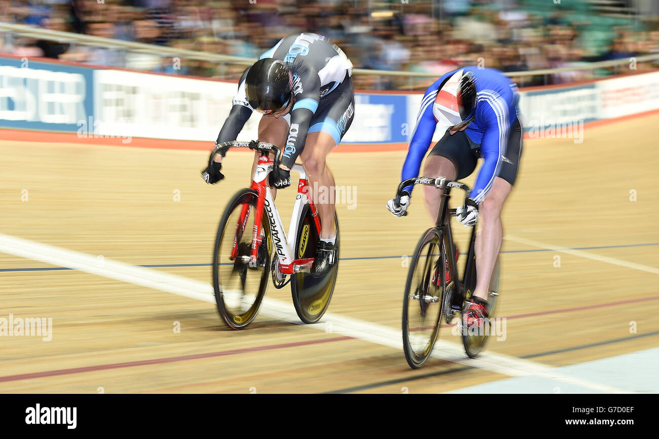 The Rigmar Racers rider Callum Skinner (left) wins the Men's Sprint ...