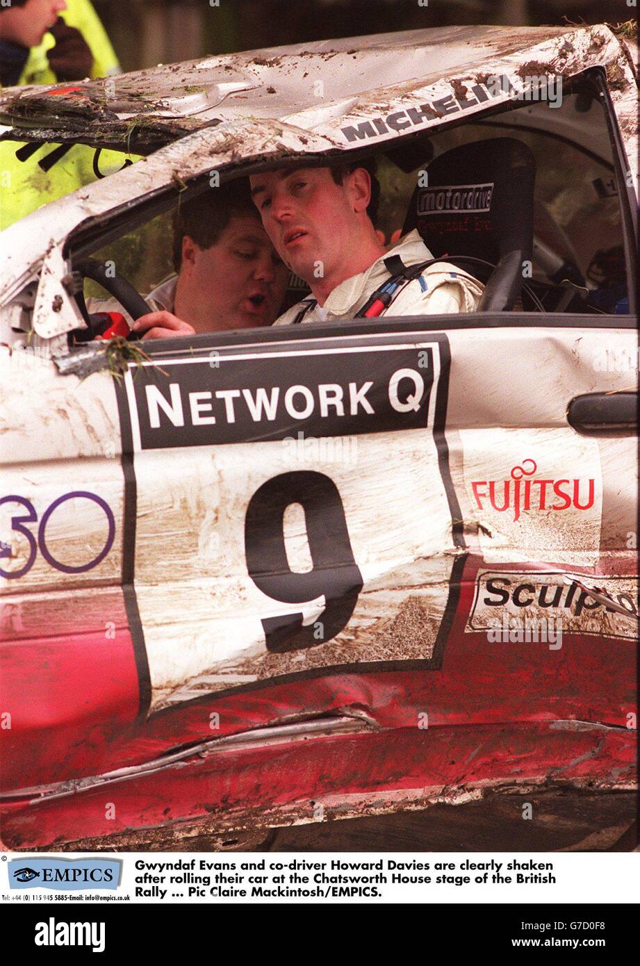 British Network Q Rally. Gwyndaf Evans and co-driver Howard Davies are ...