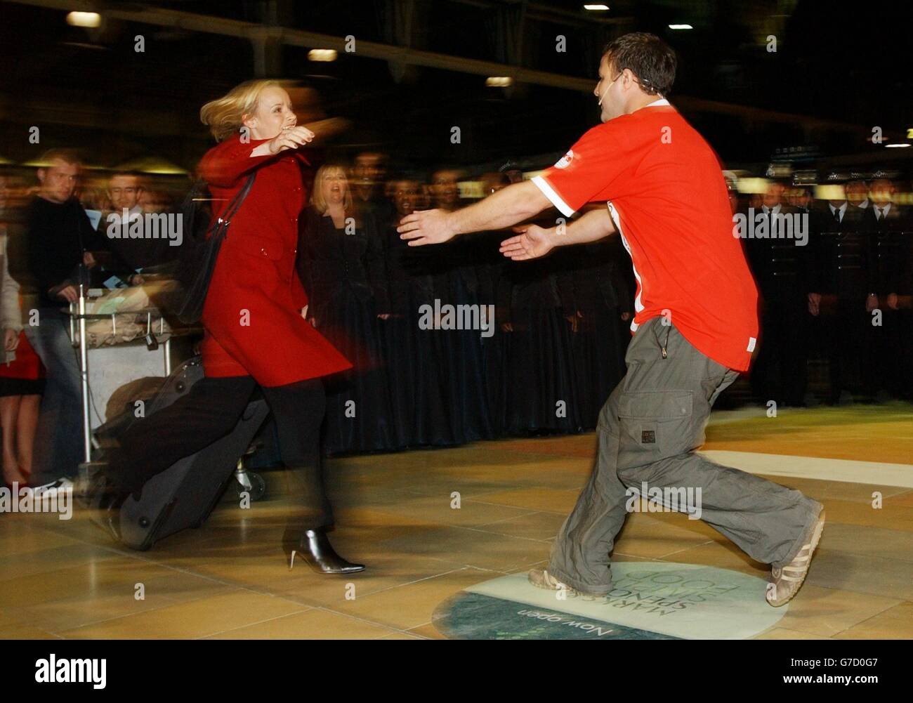 Opera singers Nicholas Ransley, in the part of Michael and Rachel ...