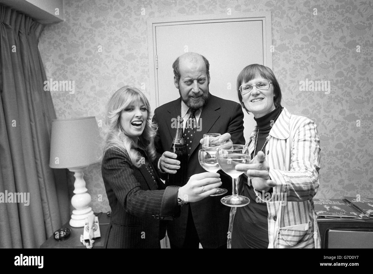 Lynsey de Paul, Clement Freud and Ruth Shaw - Wembley, London Stock ...